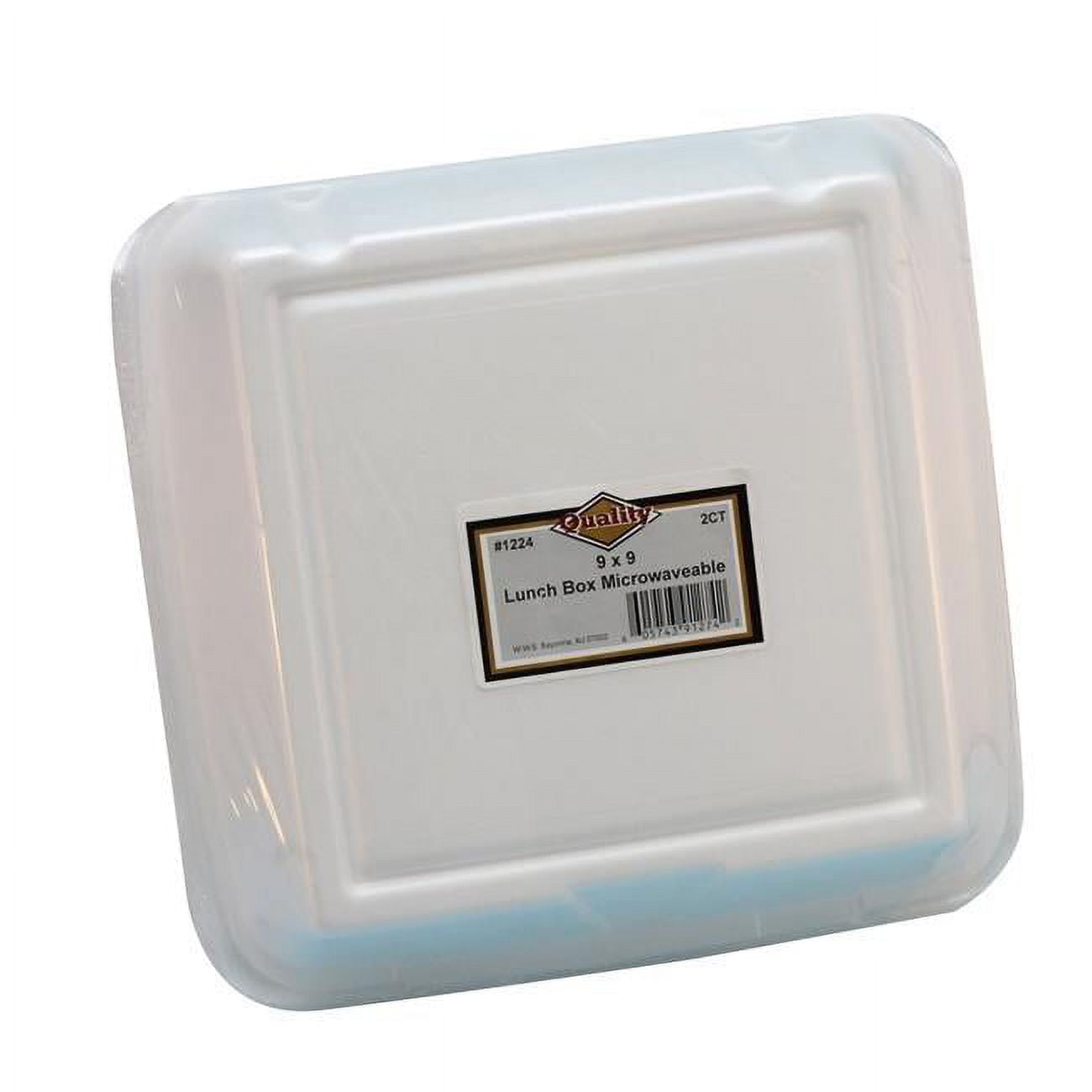 Convenience Packs 1224 PEC 9 x 9 in. Foam Tray Hinged Container - Case ...