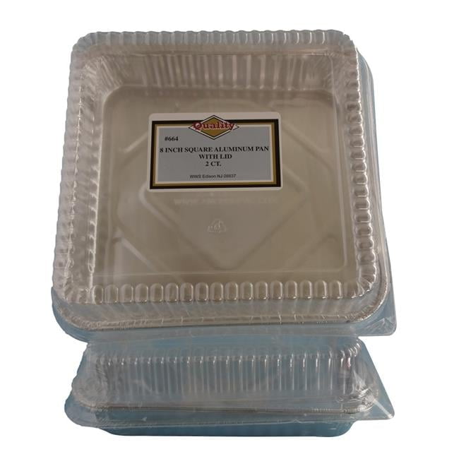 Convenience Packs 664 PEC 8 in. Aluminum Deep Square Pan - Pack of 72 ...