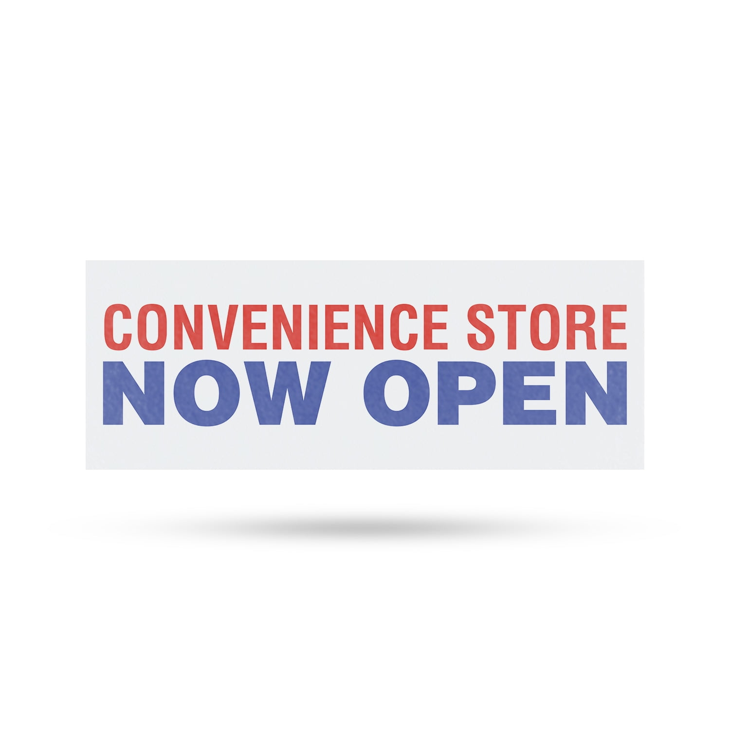 Convenience Store Now Open Vinyl Decal 12 Inch x 5 Inch Weatherproof ...