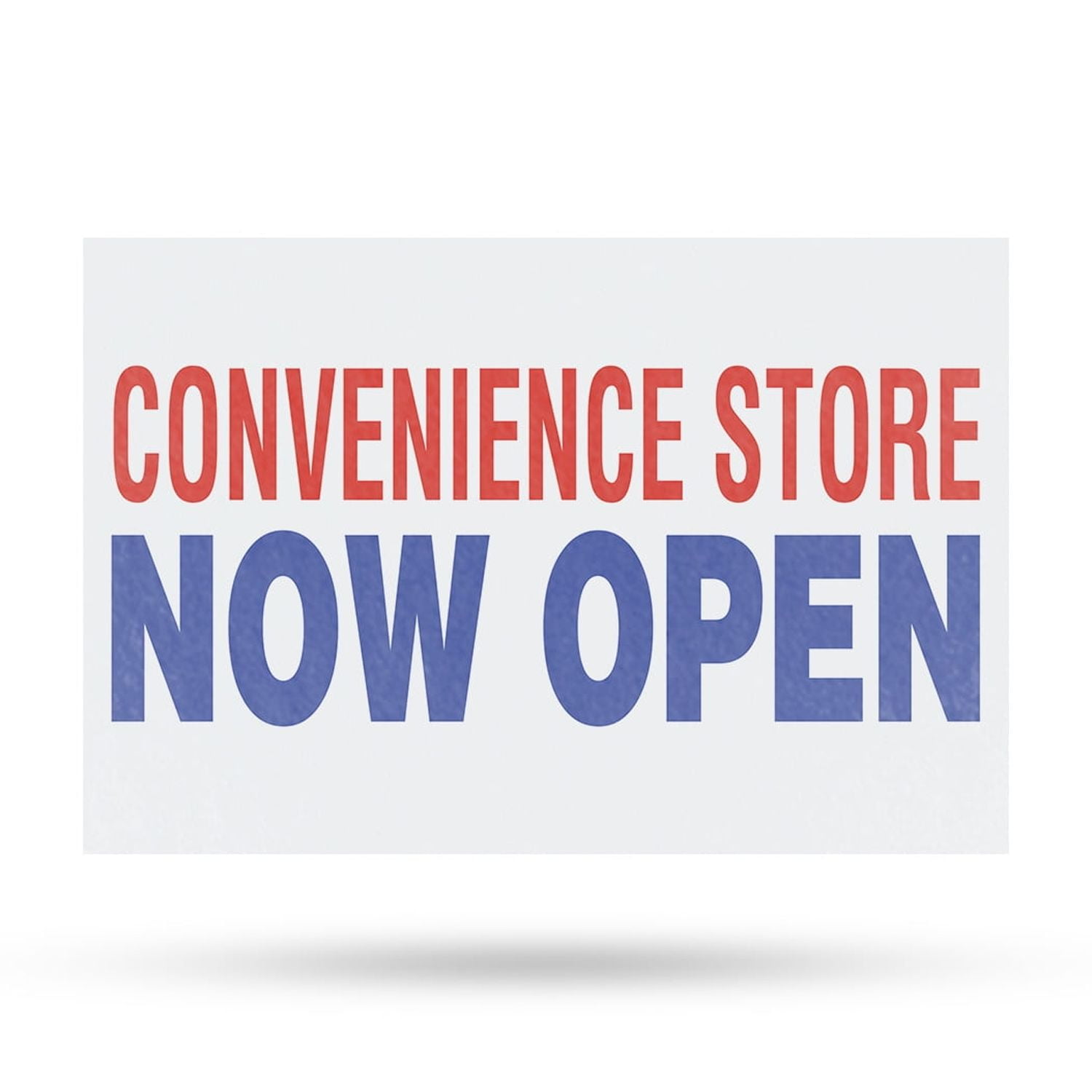 Convenience Store Now Open Vinyl Decal 18 Inch x 24 Inch Weatherproof ...
