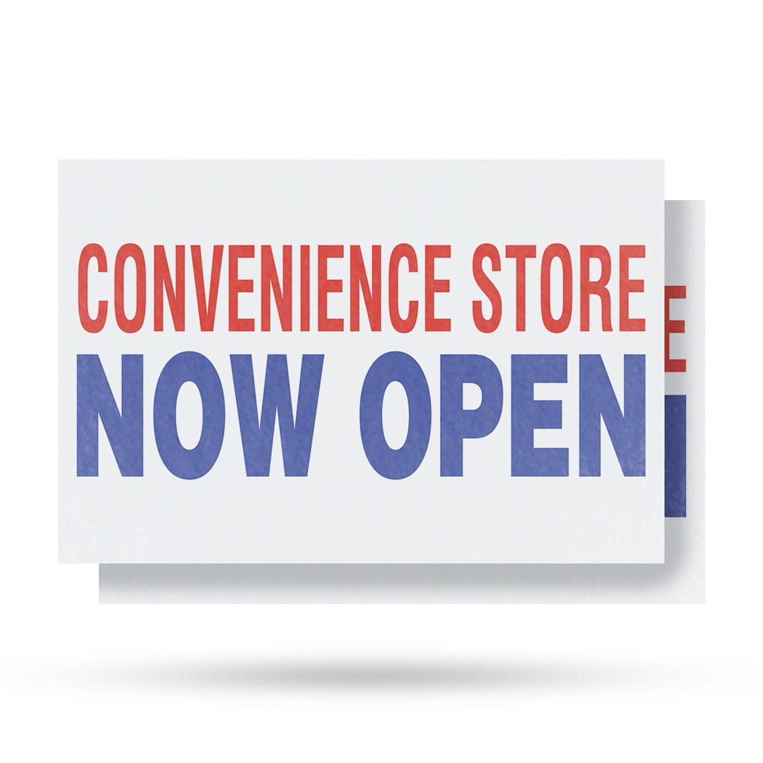 Convenience Store Now Open Vinyl Decal 2 Pack of 12 Inch x 16 Inch ...