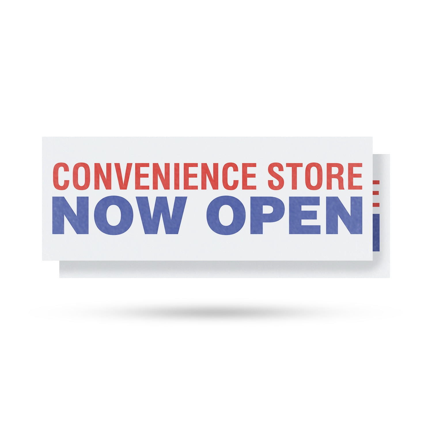 Convenience Store Now Open Vinyl Decal 2 Pack of 12 Inch x 5 Inch ...