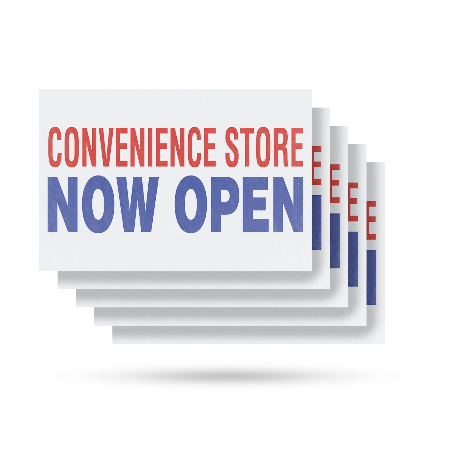 Convenience Store Now Open Vinyl Decal 5 Pack of 18 Inch x 24 Inch ...