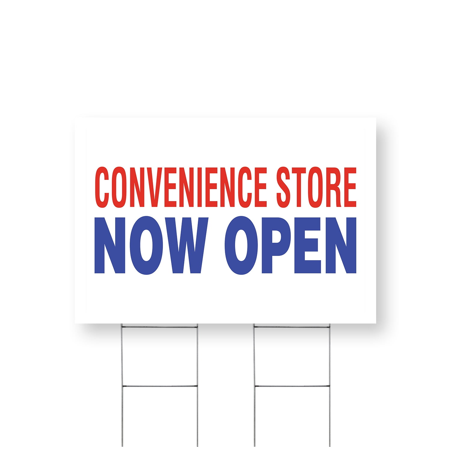 Convenience Store Now Open Yard Sign 24 Inch x 36 Inch Single Sided ...