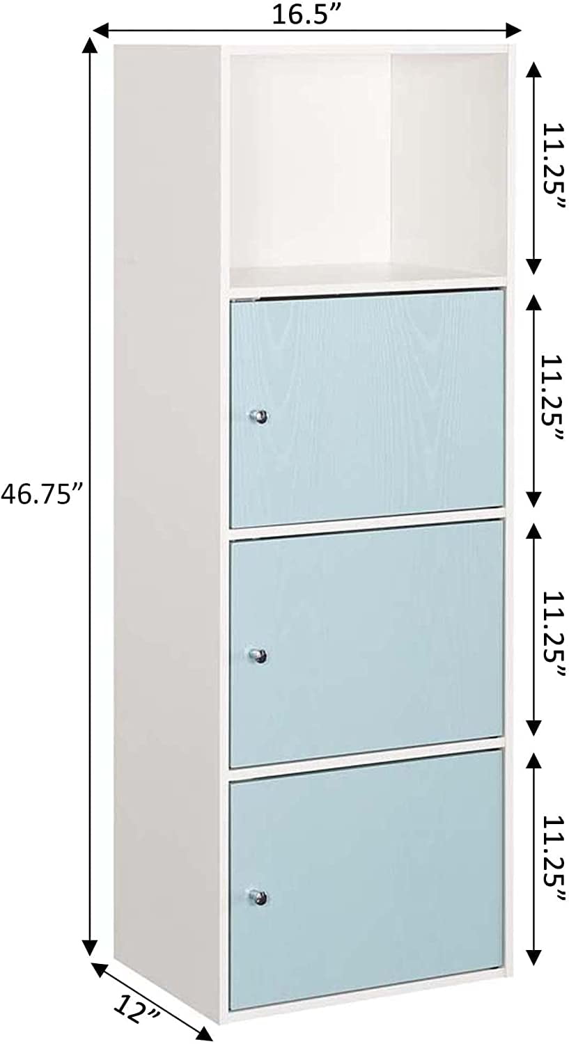 Convenience Xtra Storage 3 Door Cabinet 16.5" - Storage Organizer with ...