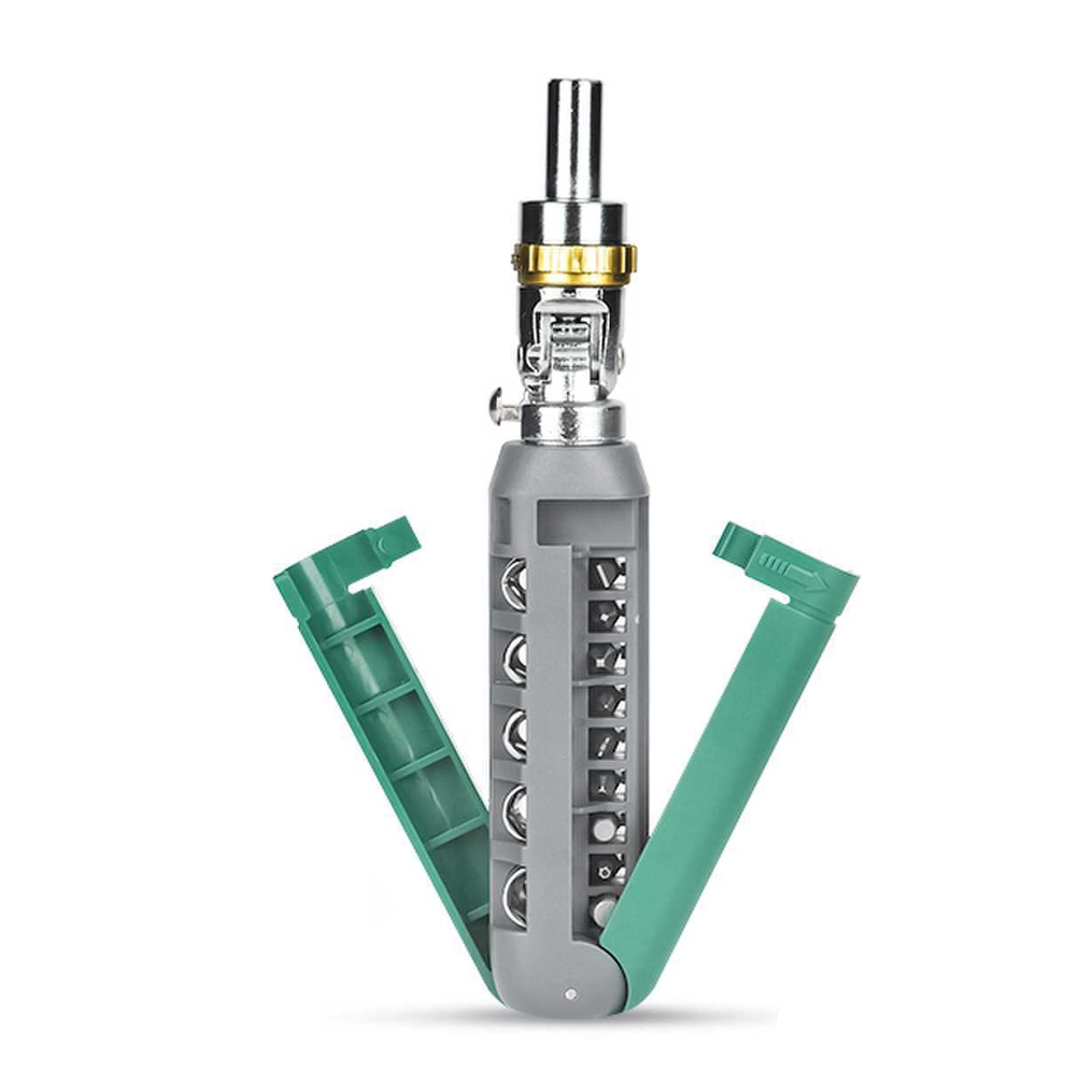 Convenient 14 in 1 Screwdriver Set Ratcheting, and Adjustable for ...