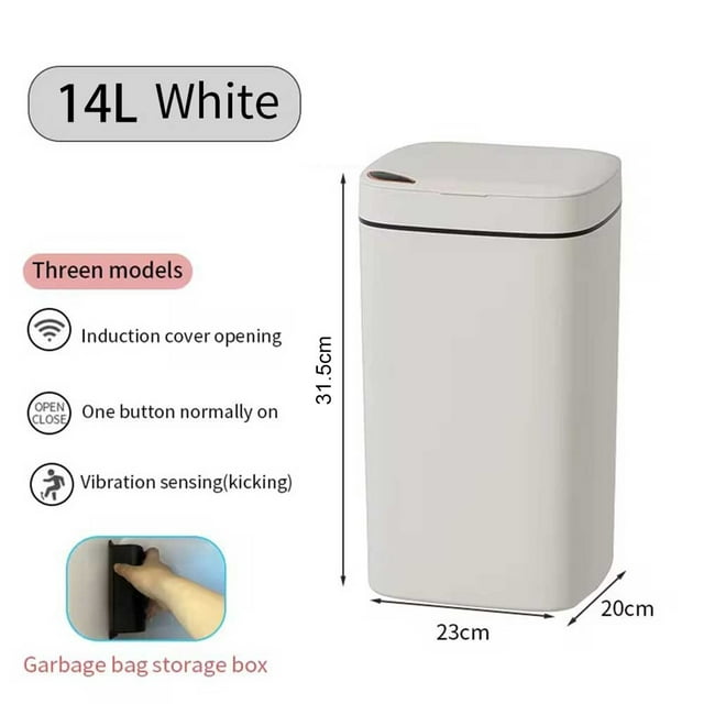Convenient 14L Automatic Rubbish Bin for Hygienic Waste Disposal Needs ...