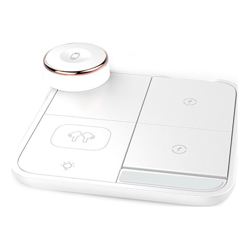 4-in-1 Fast Wireless Charging Dock with Earbuds Wireless Charger and ...