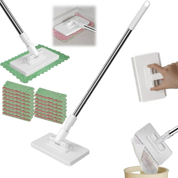 Convenient Cloth Changing Mini Mop, Automatic Cloth Changing Snap Grip ...