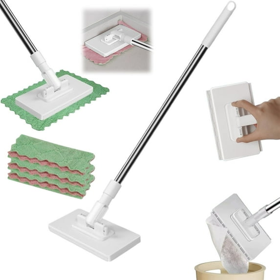 Convenient Cloth Changing Mini Mop, Automatic Cloth Changing Snap Grip ...