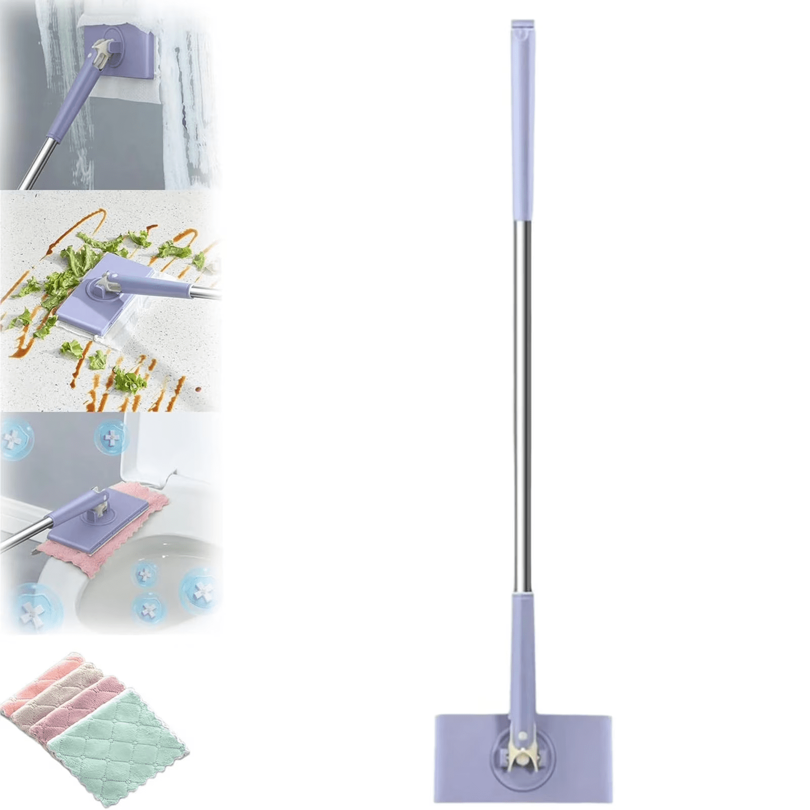 Convenient Cloth Changing Mini Mop with Hands-Free Cloth Release, Zero ...