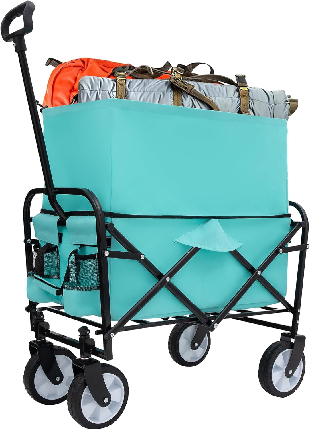 Convenient Collapsible Utility Wagon Cart for Outdoor Activities ...