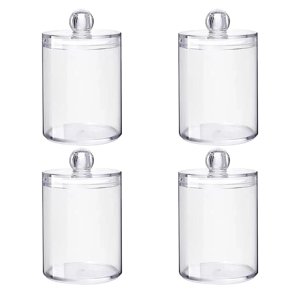 Convenient Cotton Swab Holder Dispenser with Clear Acrylic Storage Box ...