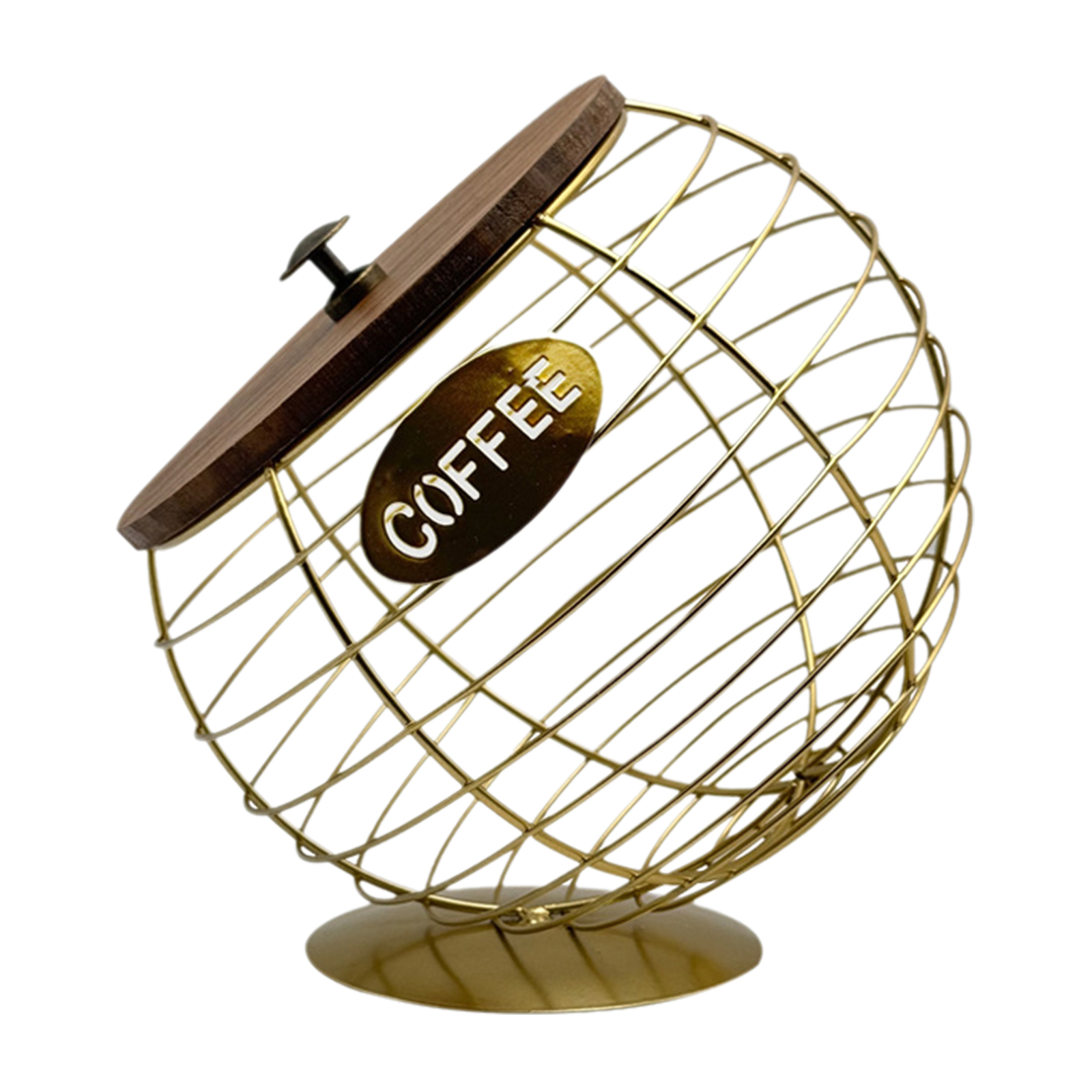 Convenient Diagonal Basket Iron Art Coffee Pods Dispenser Espresso ...