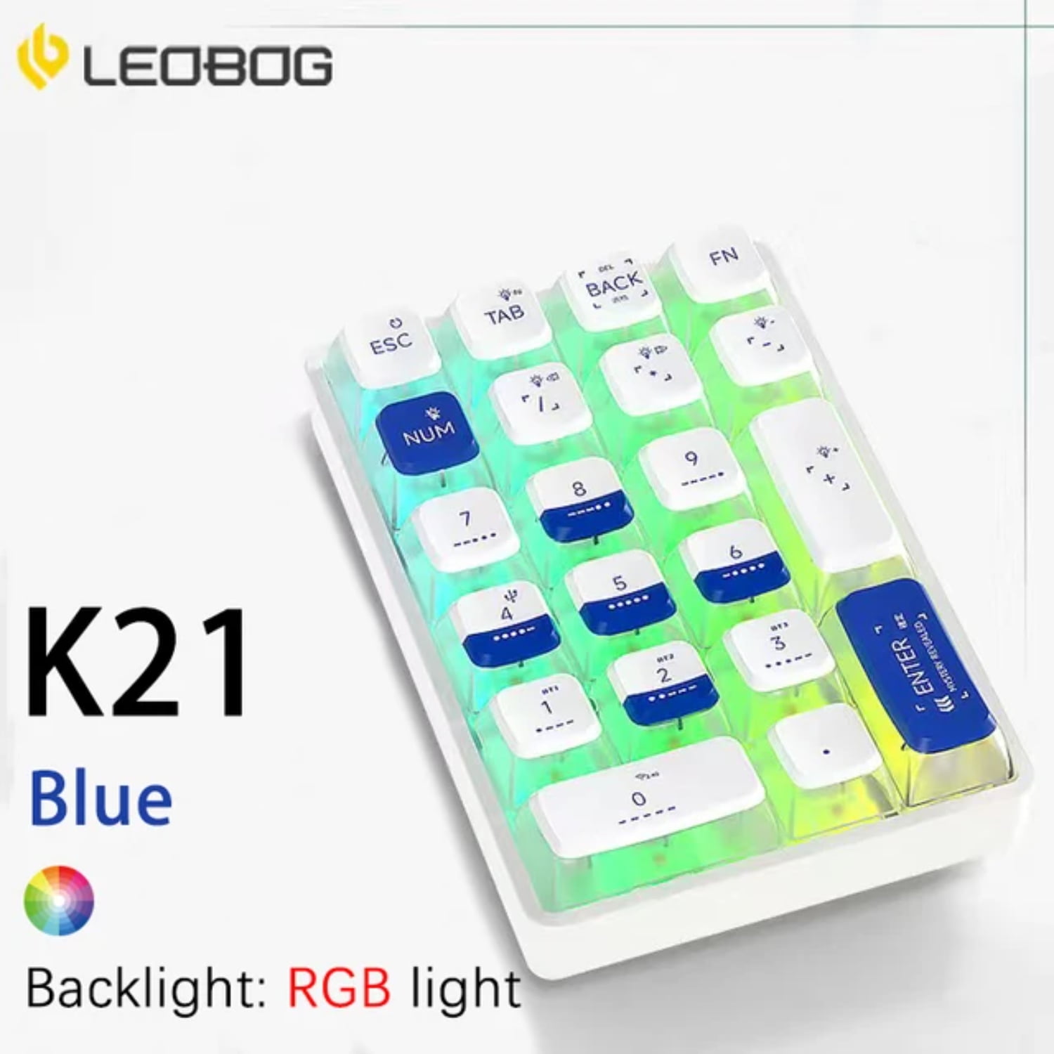 Convenient and Ergonomic High-Quality RGB Pudding Keycaps - K21 ...