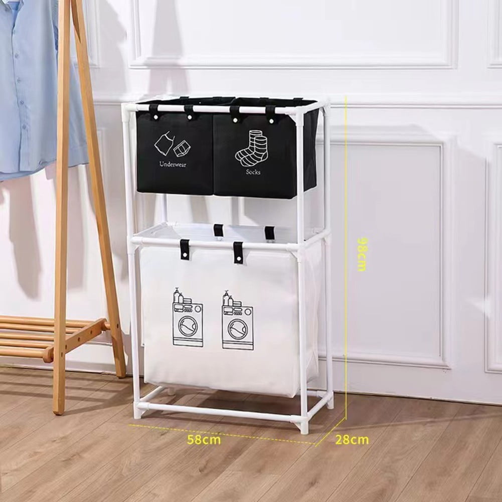 Convenient Folding Laundry Sorter Basket for Efficient Home ...