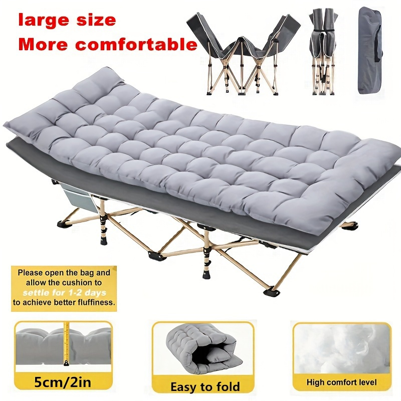 Convenient Large Outdoor Folding Bed, Camping Bed with Double-Sided ...