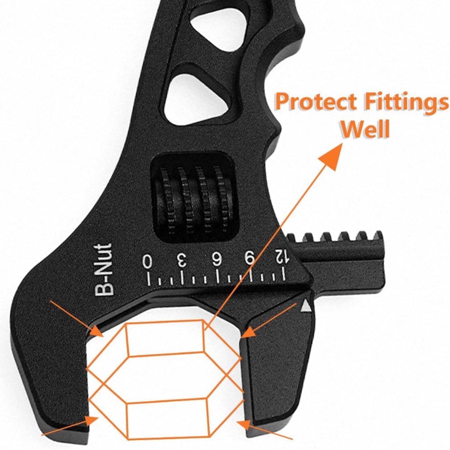 Convenient and Lightweight Black Aluminum Adjustable AN Hose Fitting ...