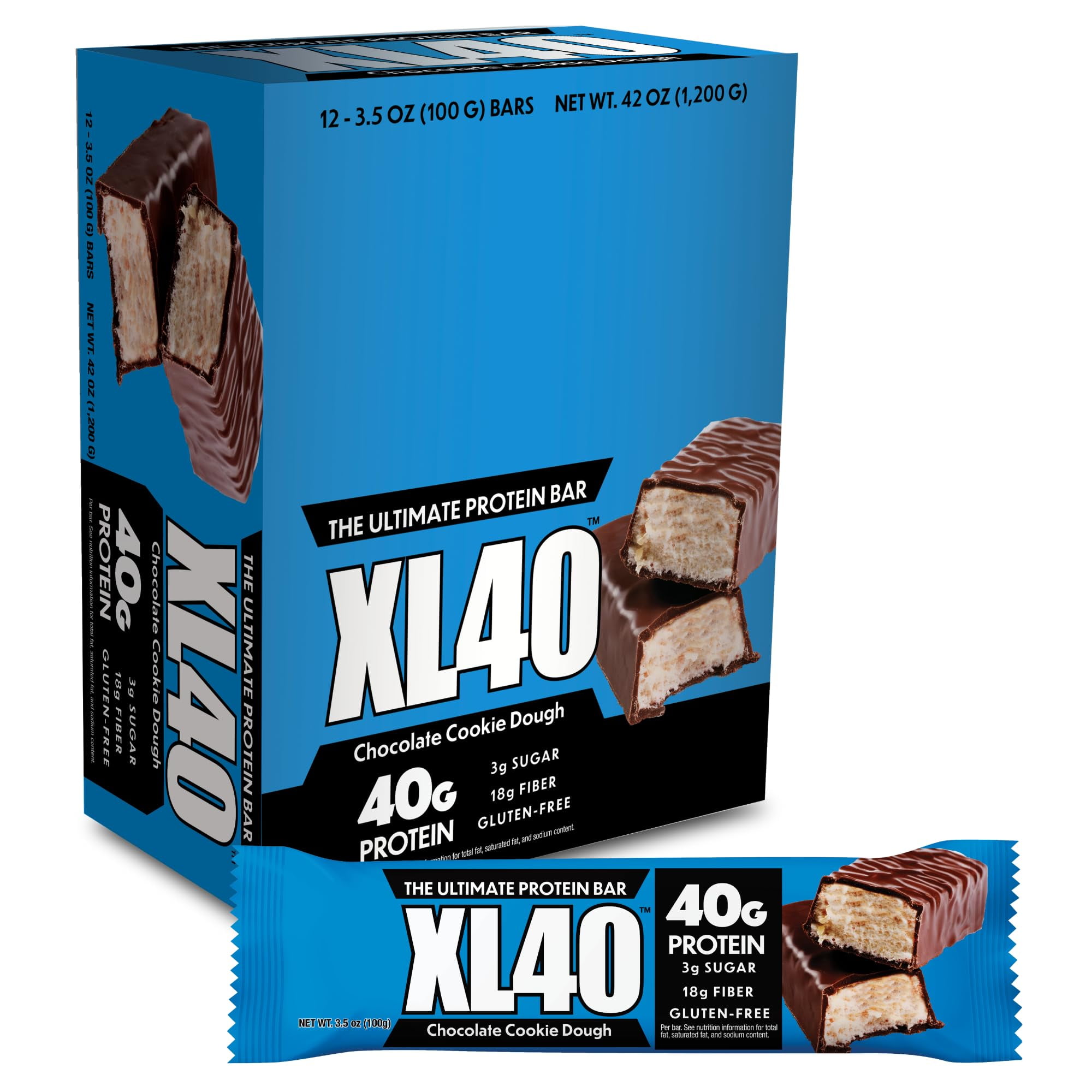 Convenient Nutrition XL40 Ultimate MZF22 Protein Bar - High Protein 40g ...