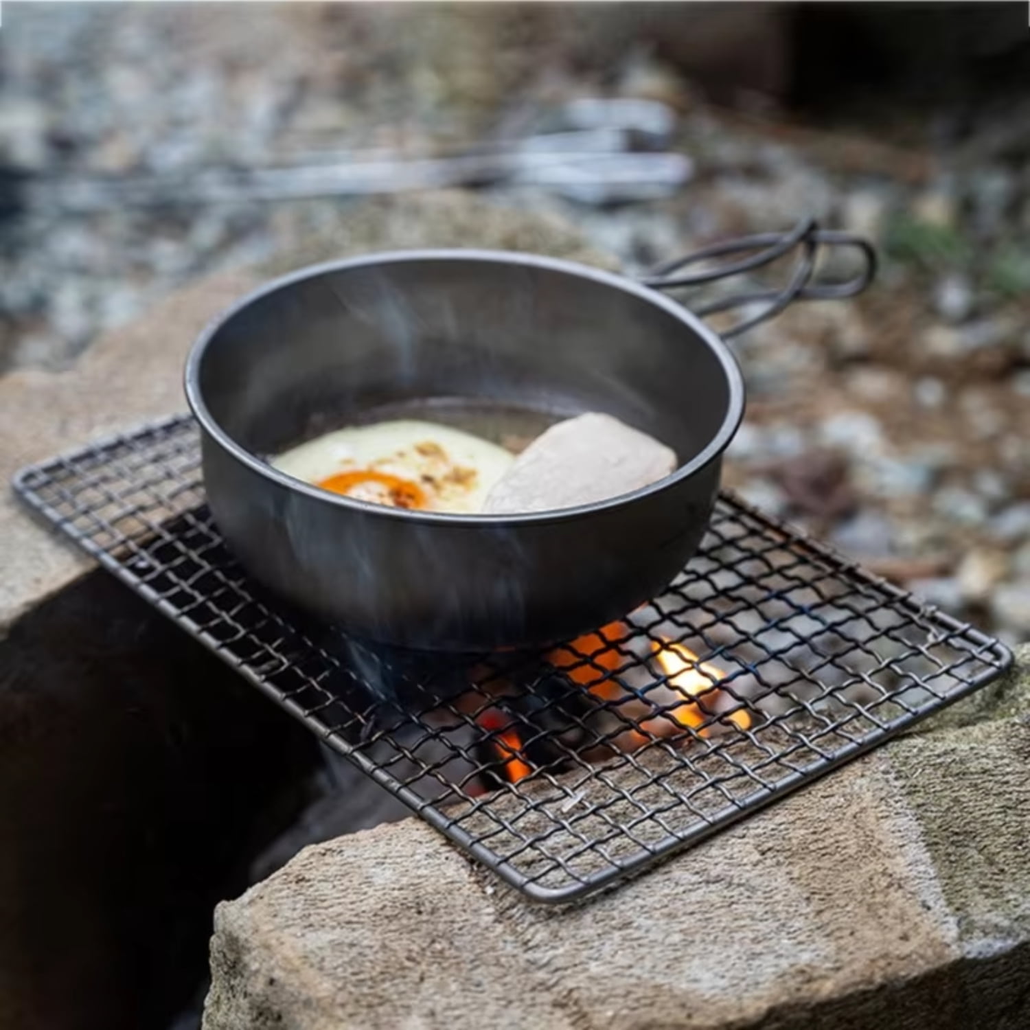 Convenient Outdoor Camping Metal BBQ Grillings Cookware Grills ...