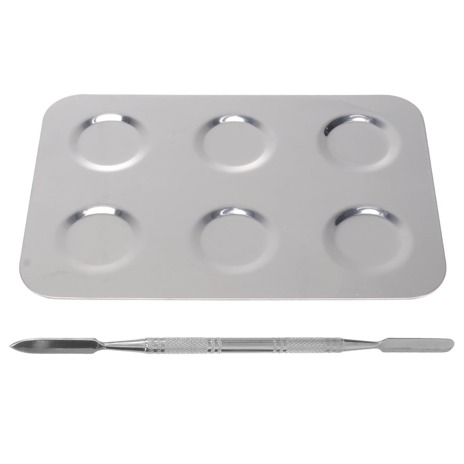 BESTOYARD Portable Silver Painting Color Tray Stainless Steel for ...