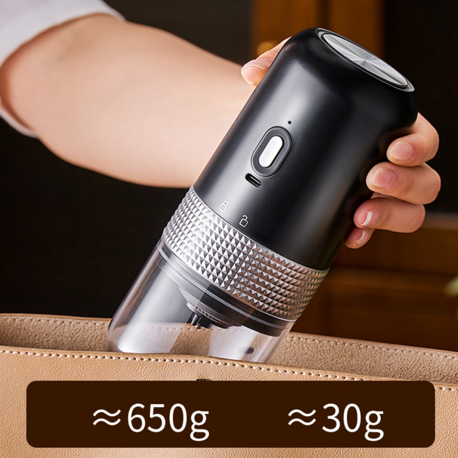 Convenient Portable Compact Mini Electric Coffee Grinder - USB ...