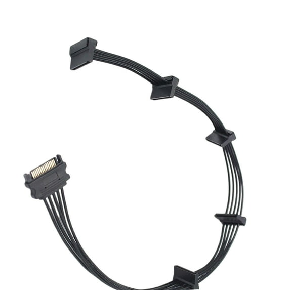 Convenient Power Splitters Cable IDE 4Pin to PC Hard Drive 15pin Cable ...