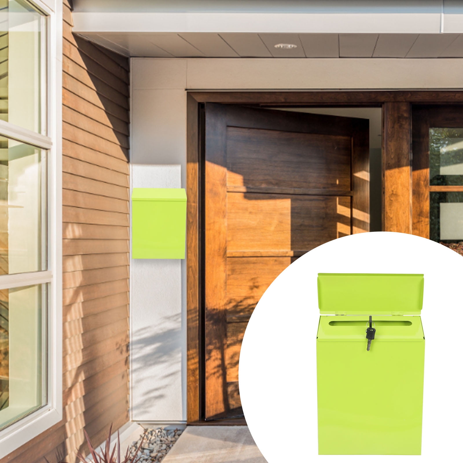 Green Iron Suggestion Box for Storage Durable and Practical to Use Fits ...