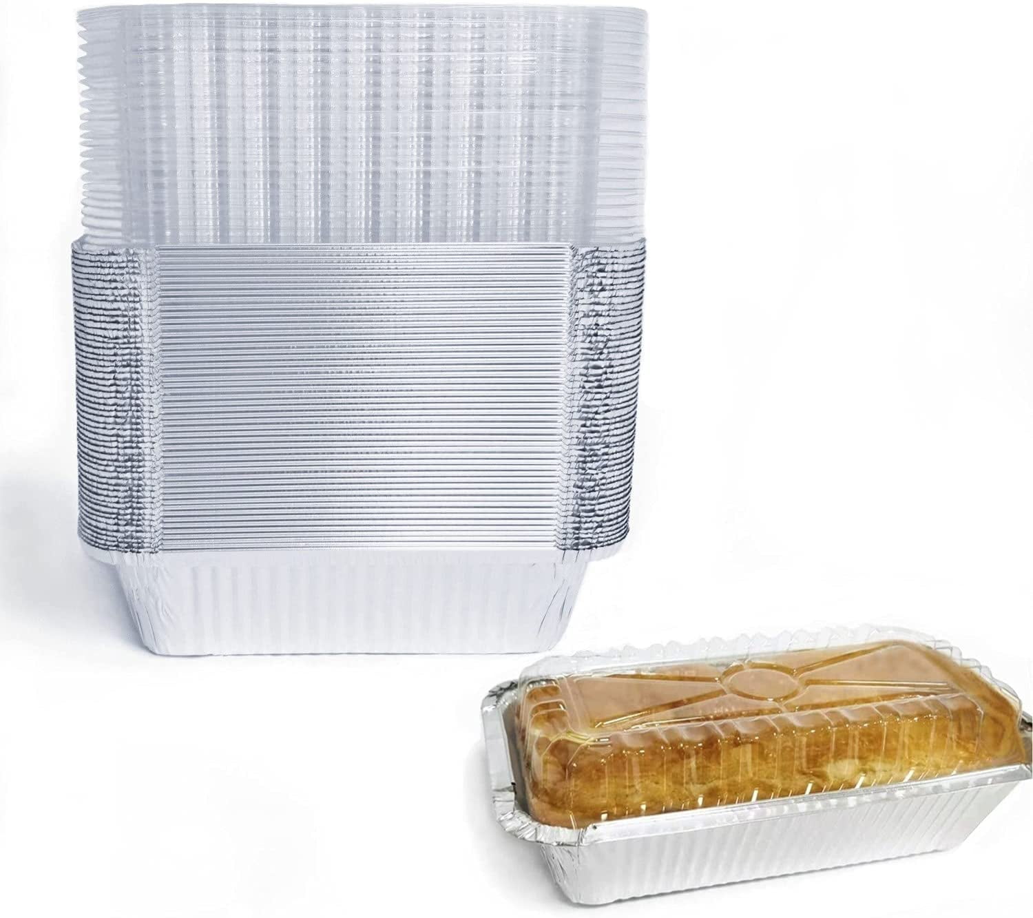 Convenient and Versatile: Disposable Loaf Pan with Lid - 1.5 Lb Bread ...