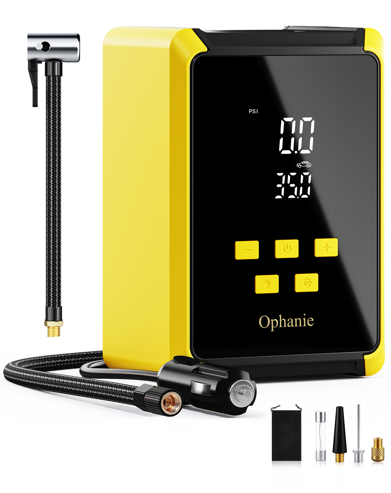 Tacklife M2 12V DC Digital Auto Tire Inflator, Yellow - Walmart.com