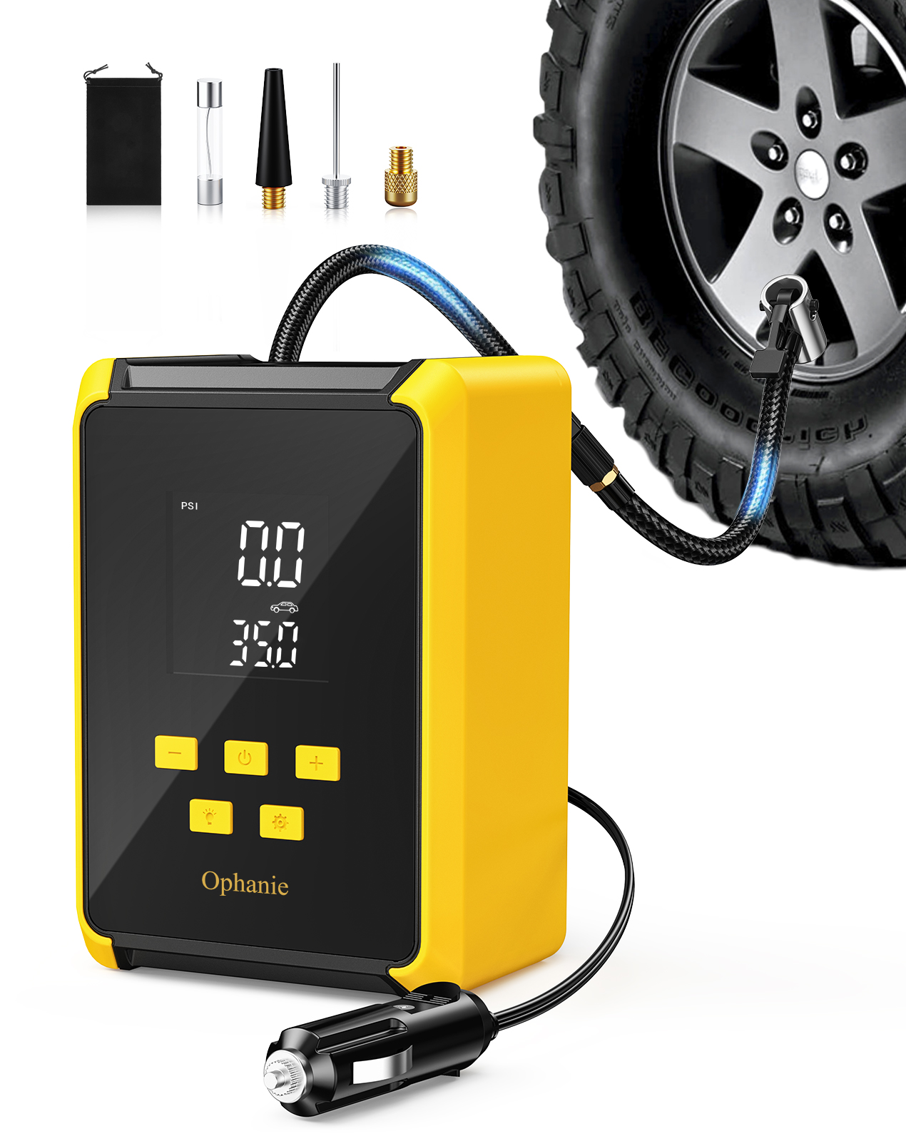 Hyper Tough DC 12V Heavy-Duty Direct Drive Tire Inflator with ...