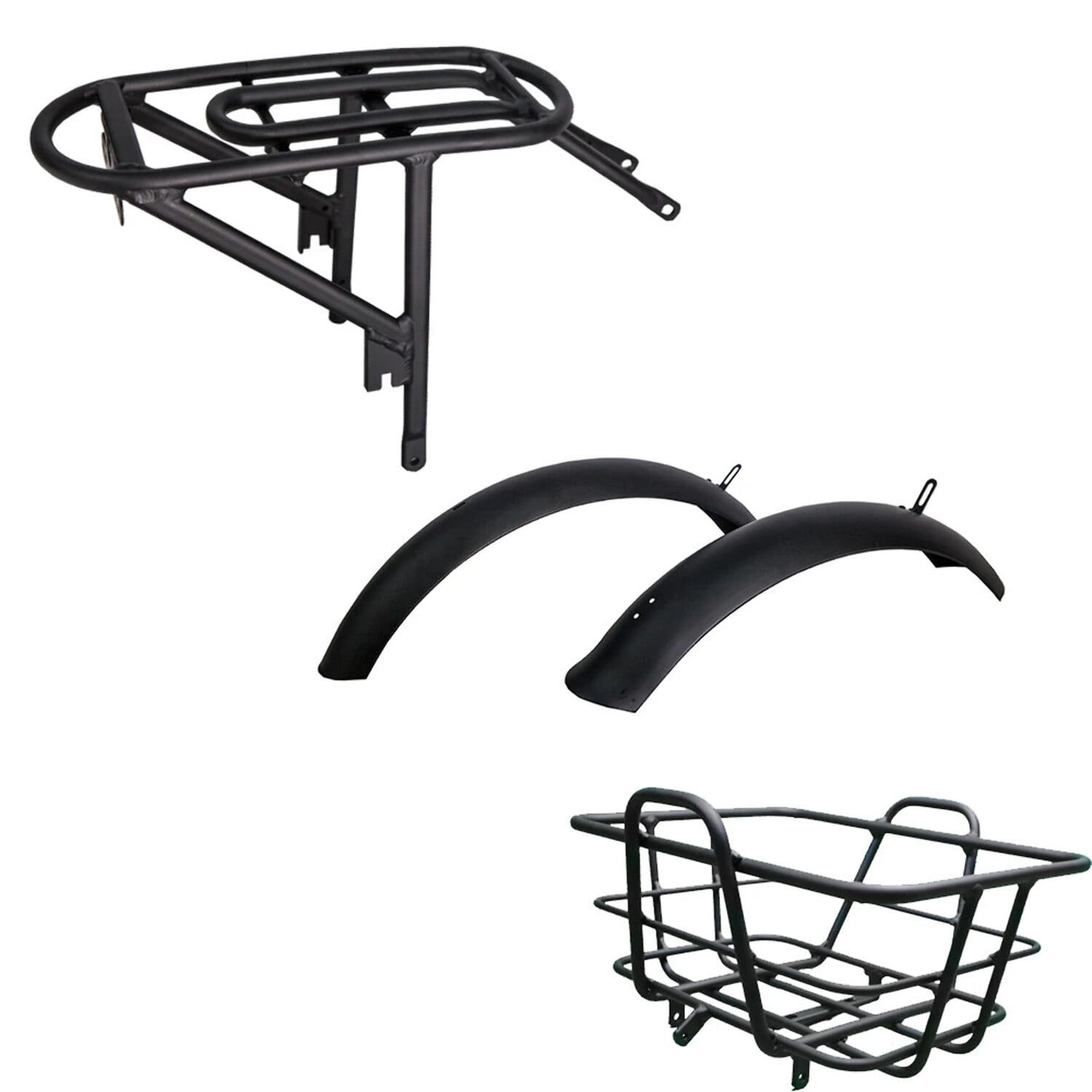 Convenient set for Rebel Front basket, Fenders and Rear rack - Walmart.com