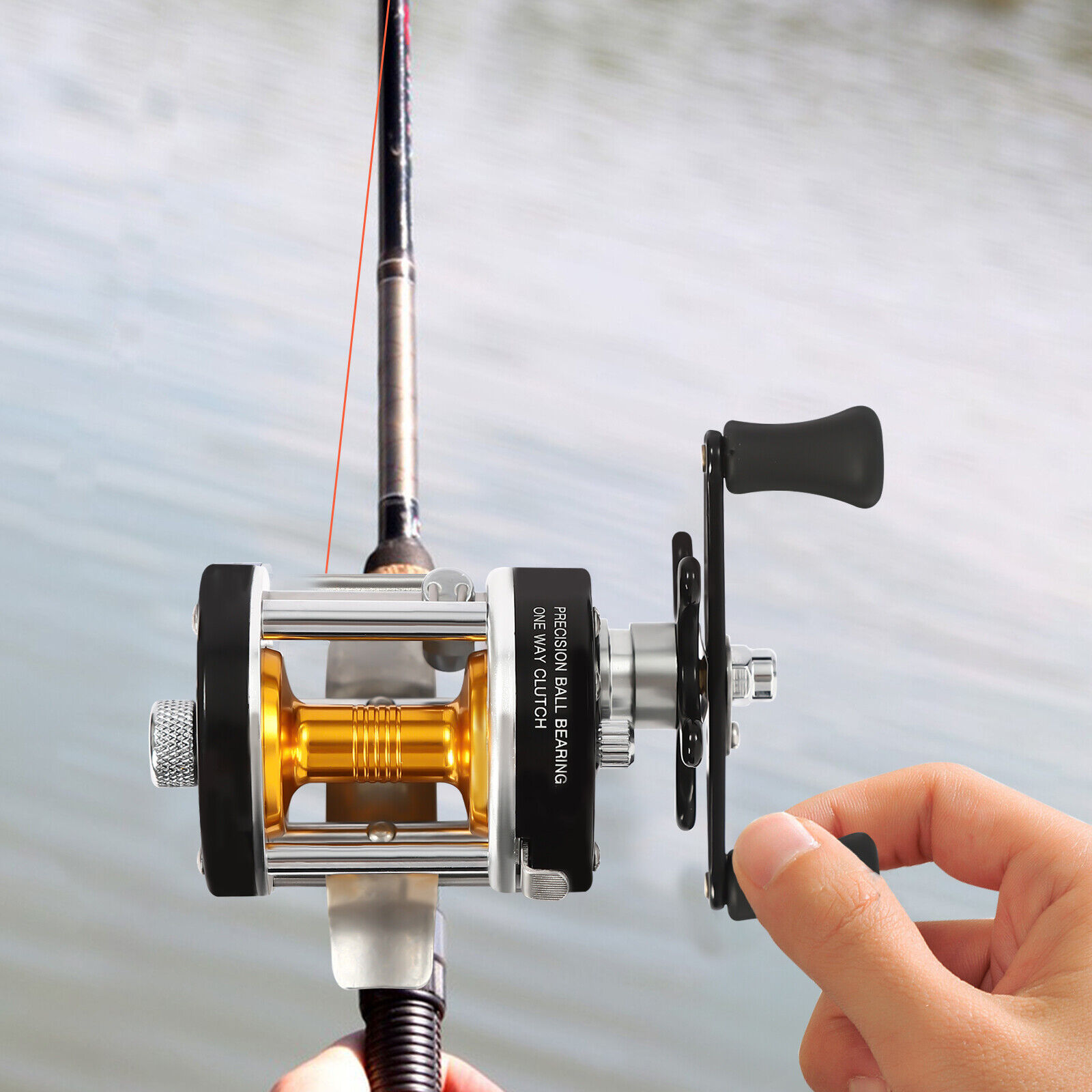 Conventional Reel Round Baitcasting Reel for Catfish Baitcasting ...