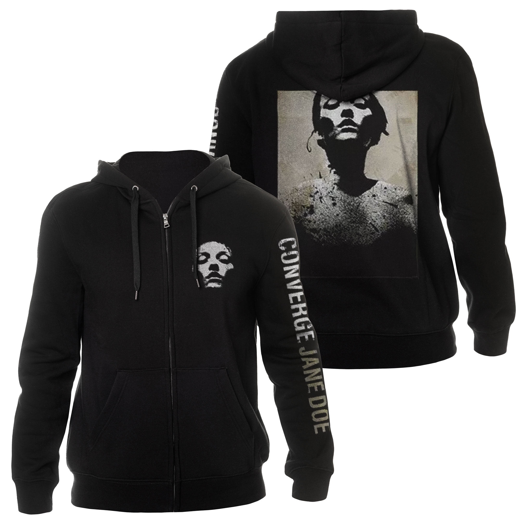Converge Men's Jane Doe Classic Zip-up Hoodie Black Medium | Officially ...
