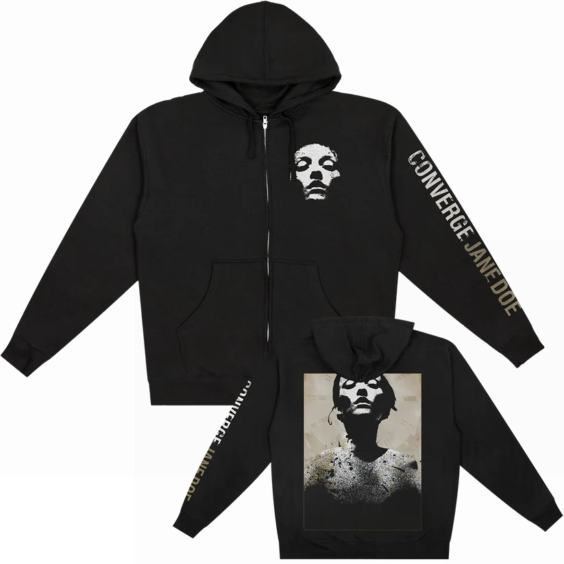 Converge Men's Jane Doe Classic Zip-up Hoodie Black X-Large ...