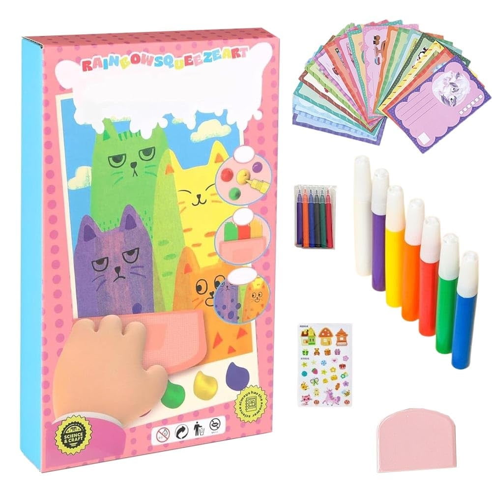 Convergei 20PCS DIY Rainbow Scratch Art,Rainbow Scratch Paper Notebook ...