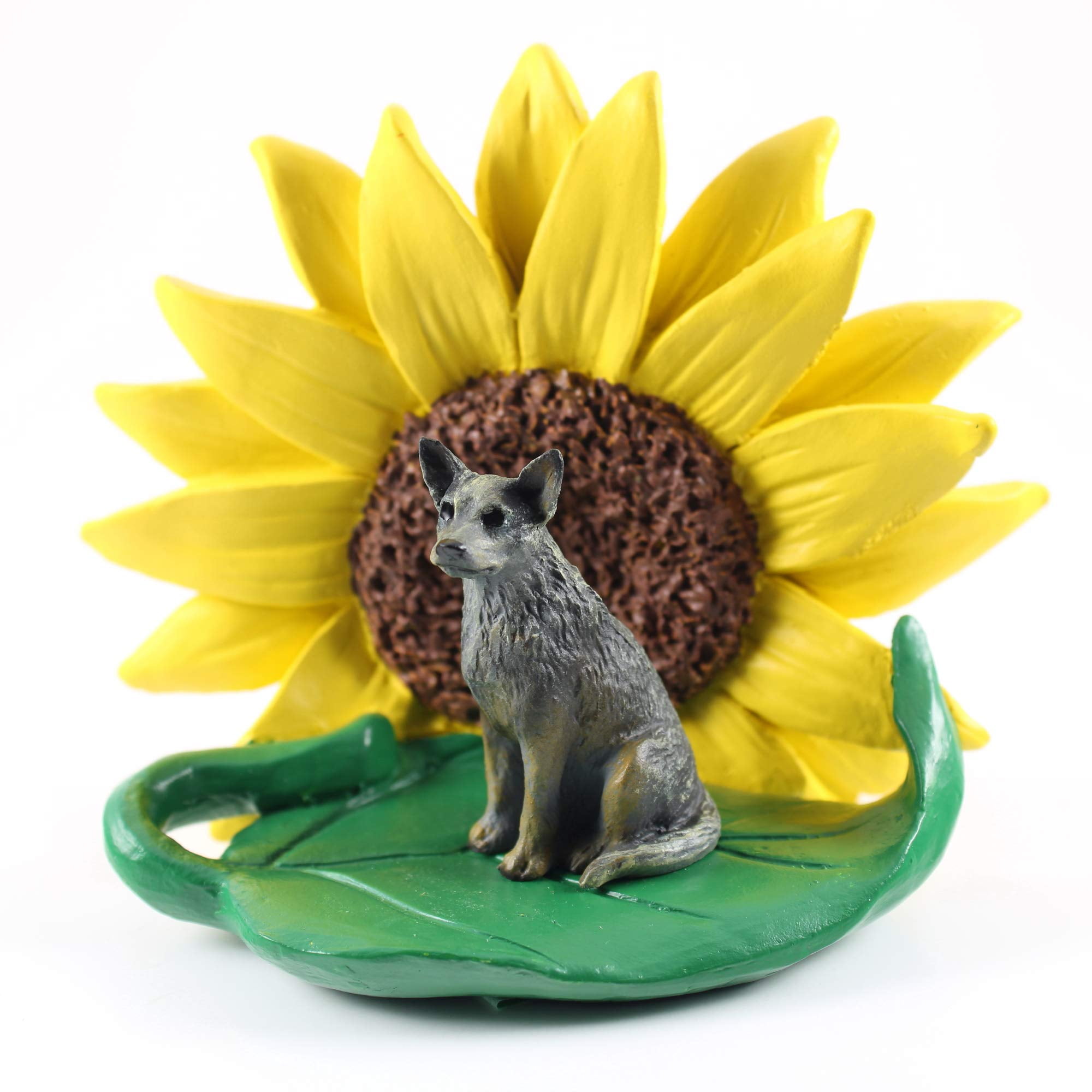Conversation Concepts Australian Cattle Dog Blue Figurine Sunflower ...