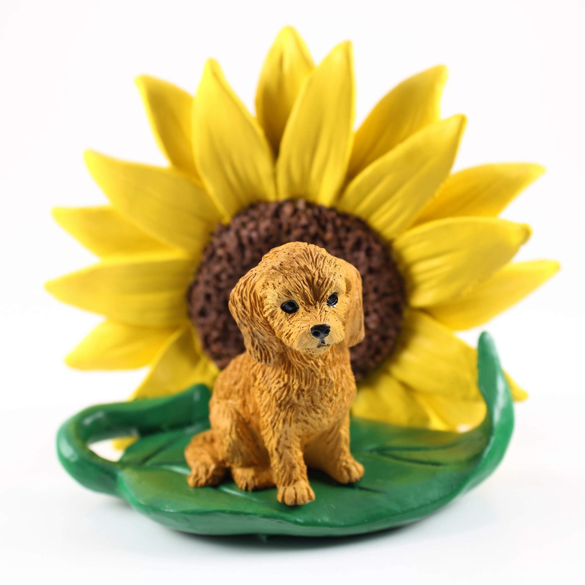 Conversation Concepts Goldendoodle Figurine Sunflower Statue Gift ...