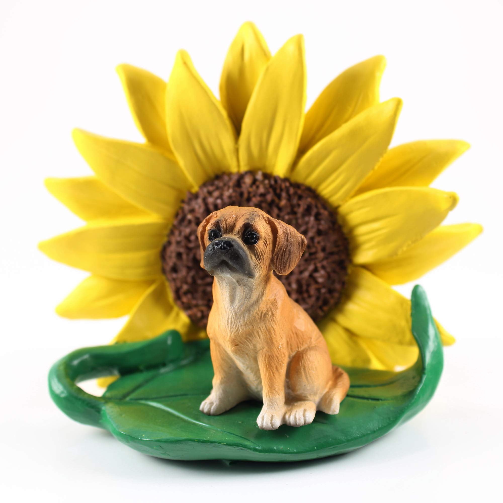 Conversation Concepts Puggle Figurine Sunflower Statue Gift: Realistic ...