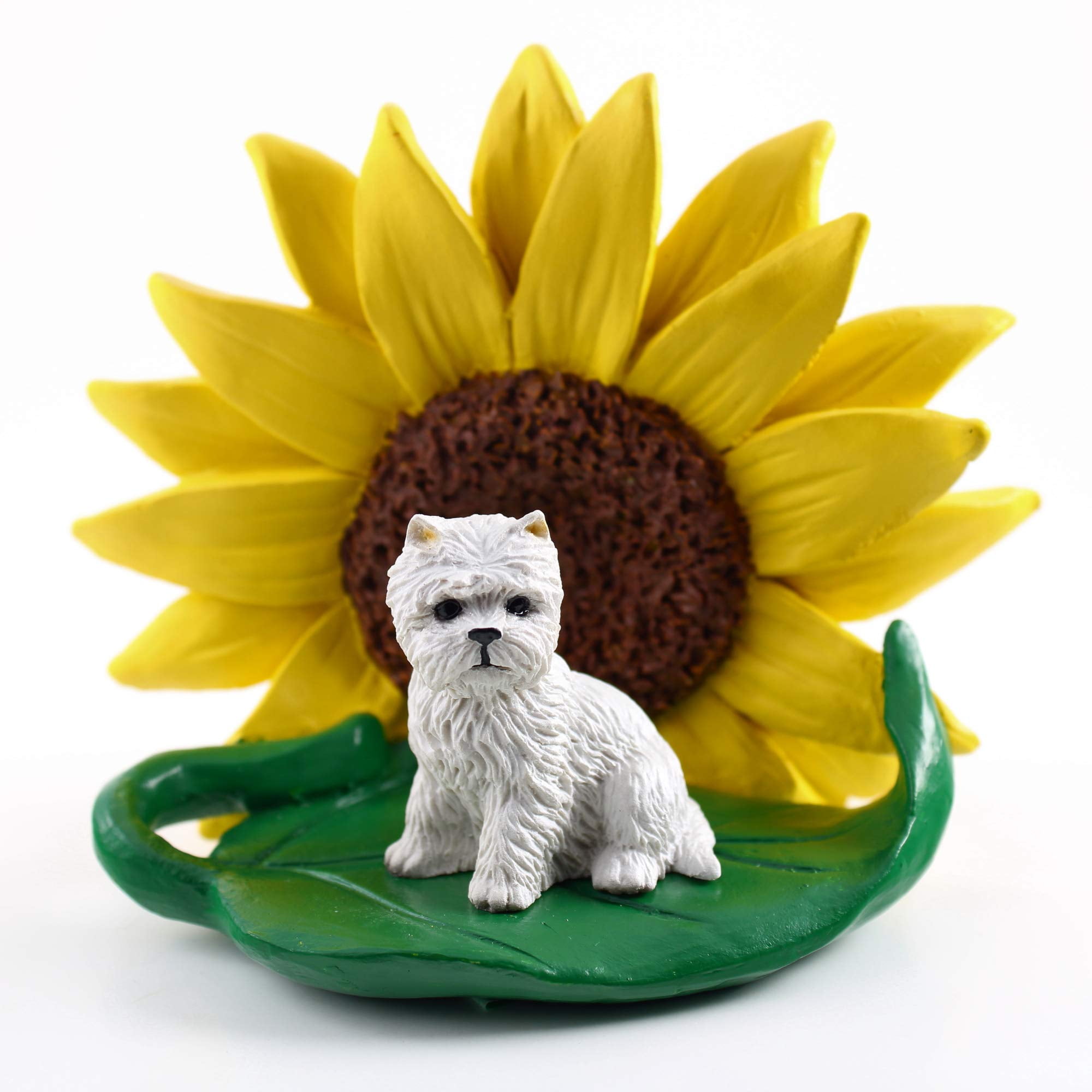 Conversation Concepts West Highland Terrier Figurine Sunflower Statue ...