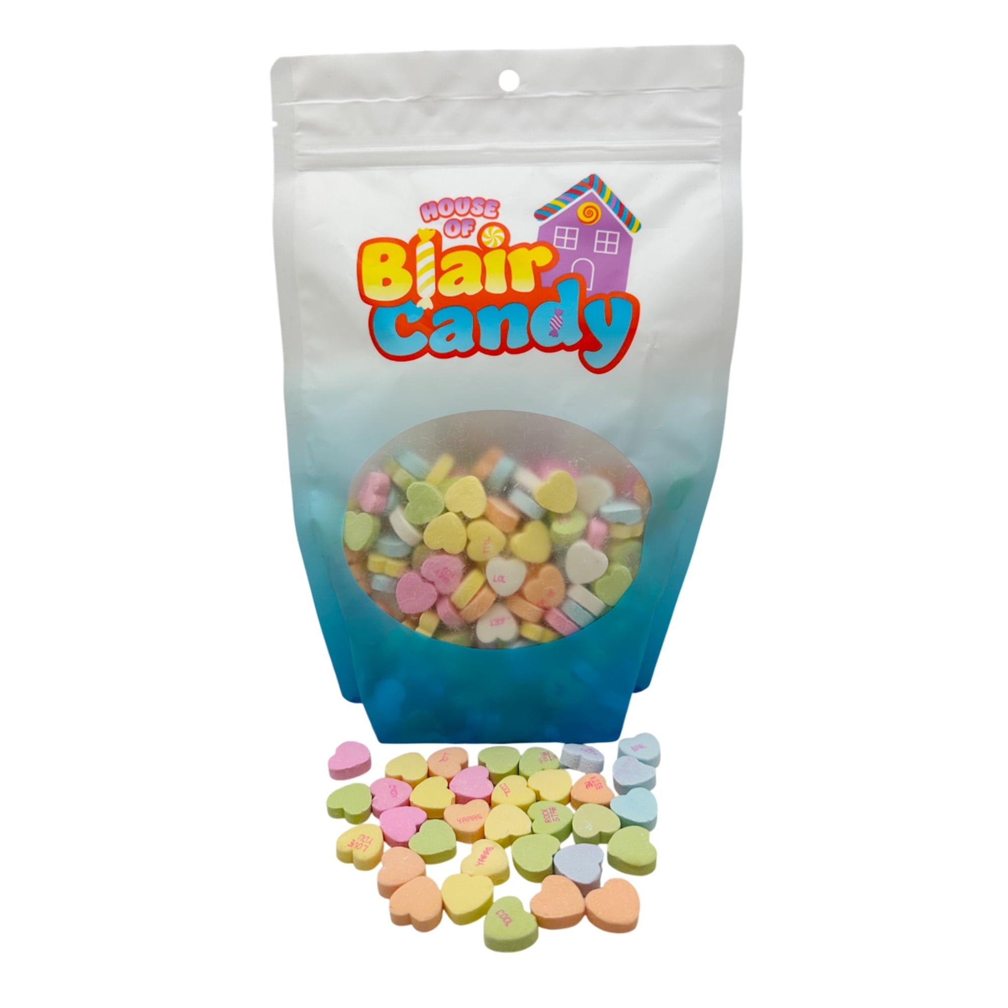 Conversation Hearts | 1 lb Resealable Standup Candy Bag | Classic ...