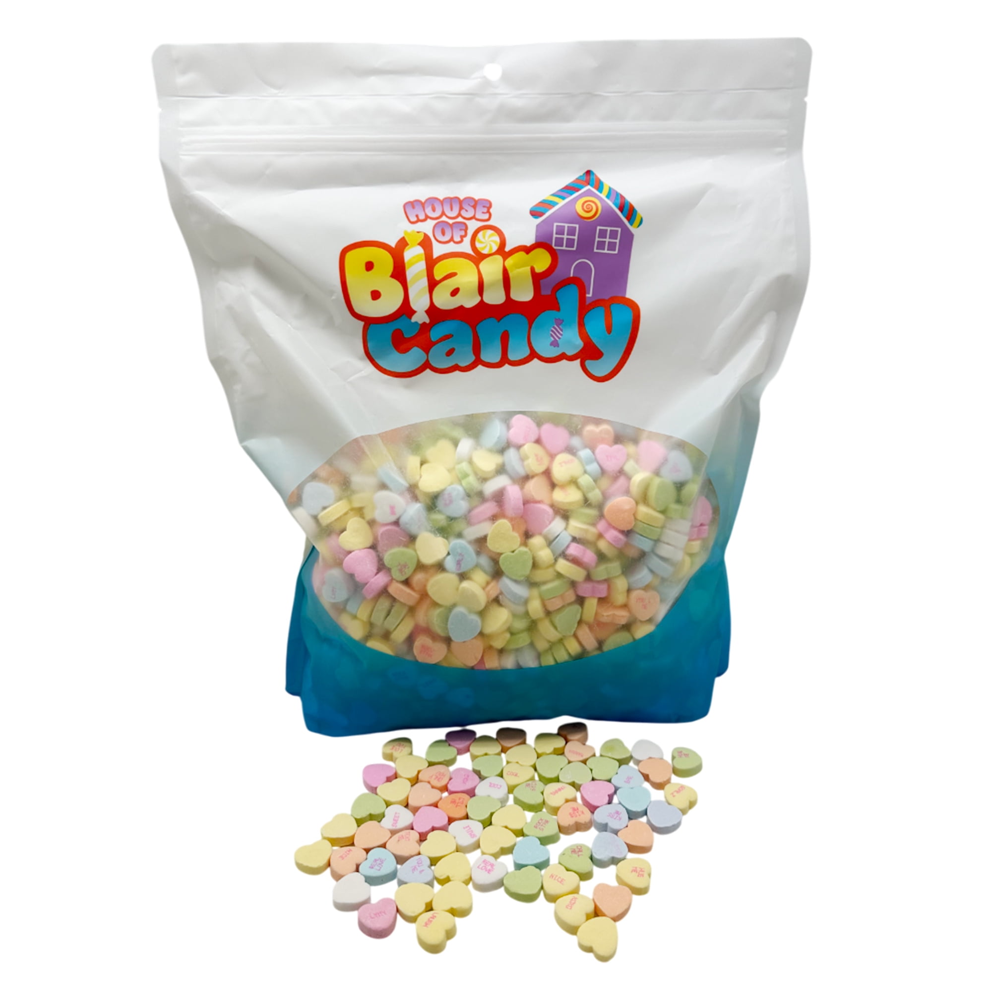 Conversation Hearts | 5 lbs Resealable Standup Candy Bag | Classic ...