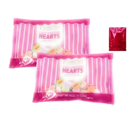 Conversation Hearts Candy – 4 oz Bag – Classic Valentine’s Day ...