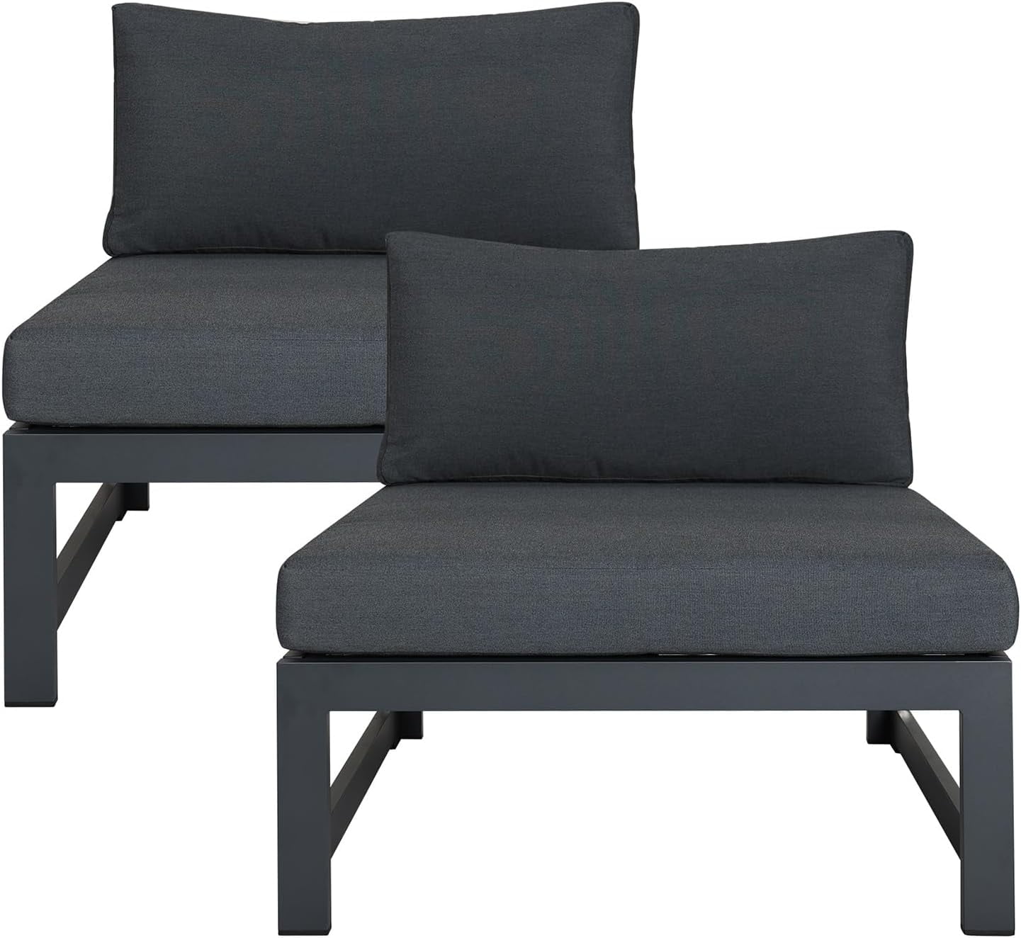 Conversation Sets Outdoor Patio Furniture Sofa Set Table Gray PE Rattan ...