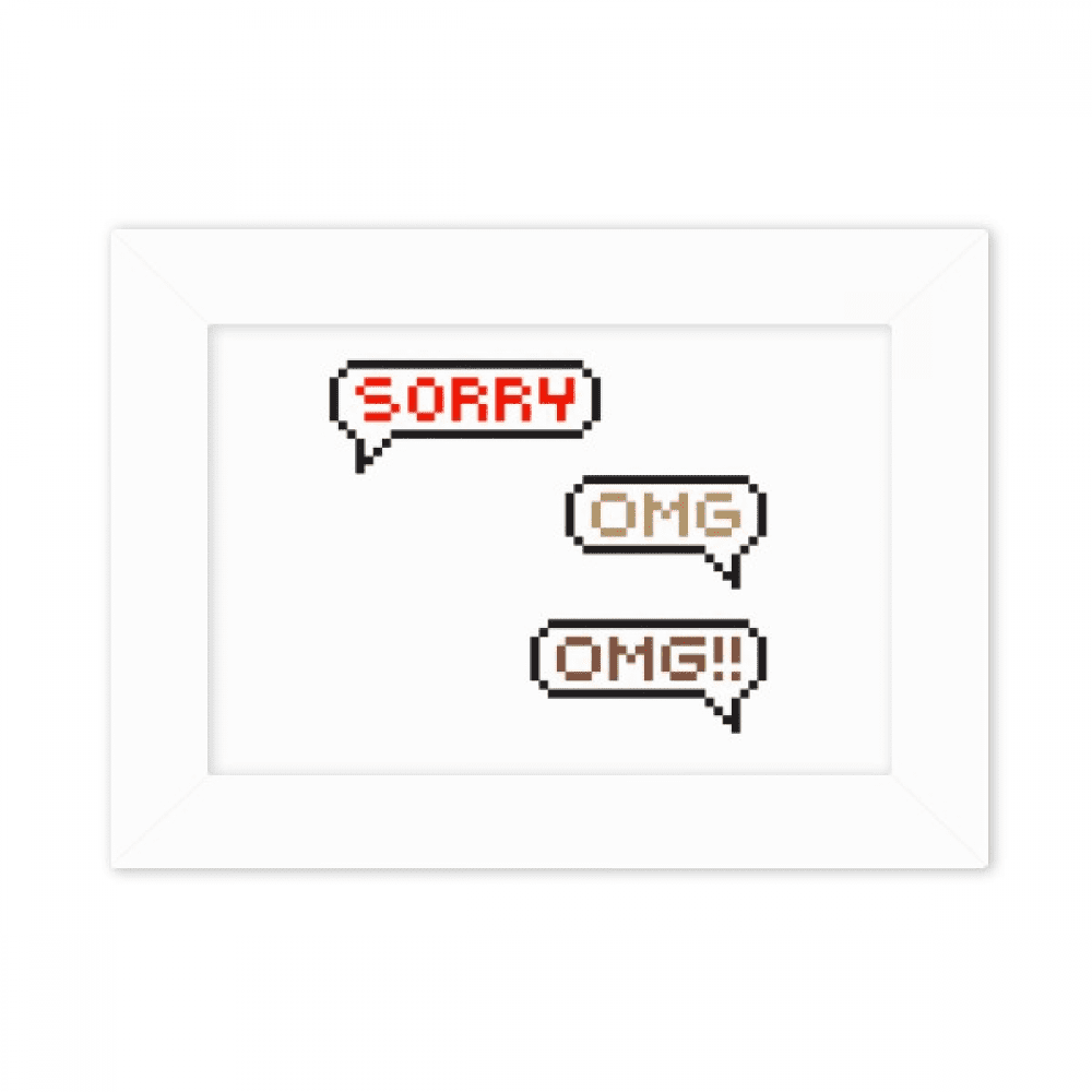 Conversation Surprise Reply Chat Photo Mount Frame Picture Art Painting ...