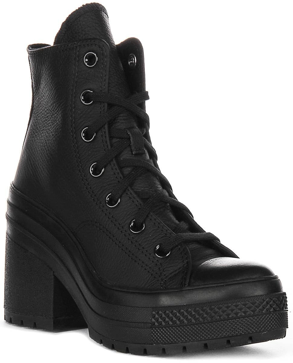 Converse A06145C Men's Chuck 70 De Luxe Heel Leather Heeled Ankle Boots ...
