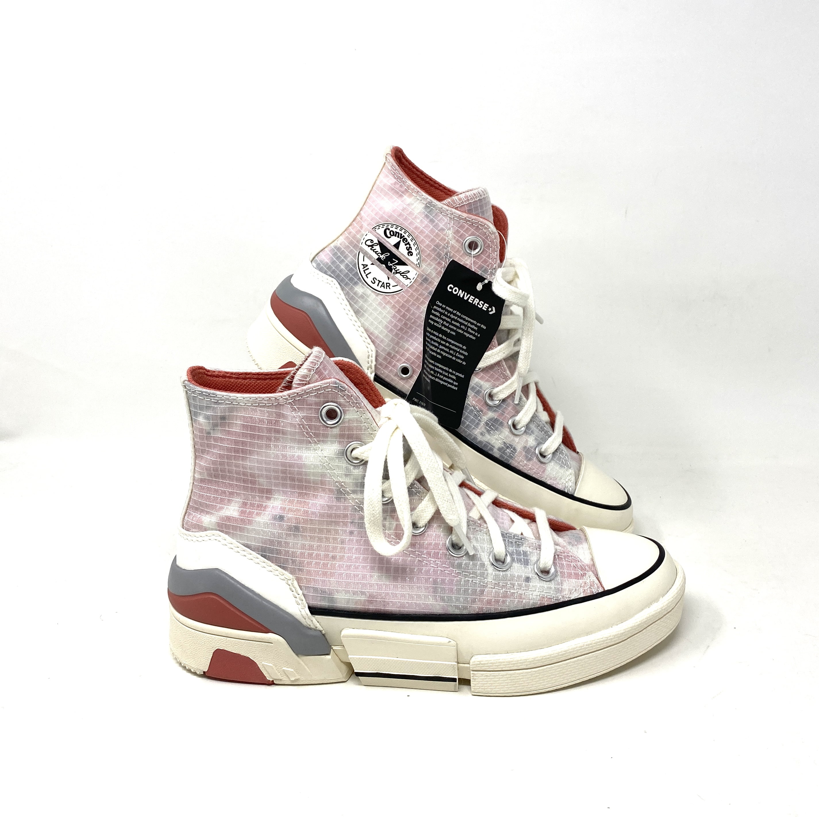 Converse All Star CPX70 Hi Washed Floral Athletic Pink Platform Women's ...