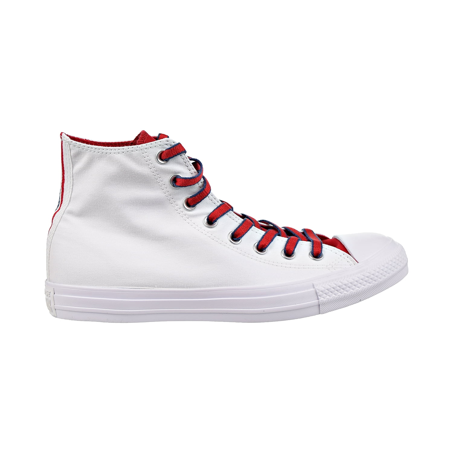Converse All Star Hi White / Gym Red Navy Ankle-High Fashion Sneaker ...