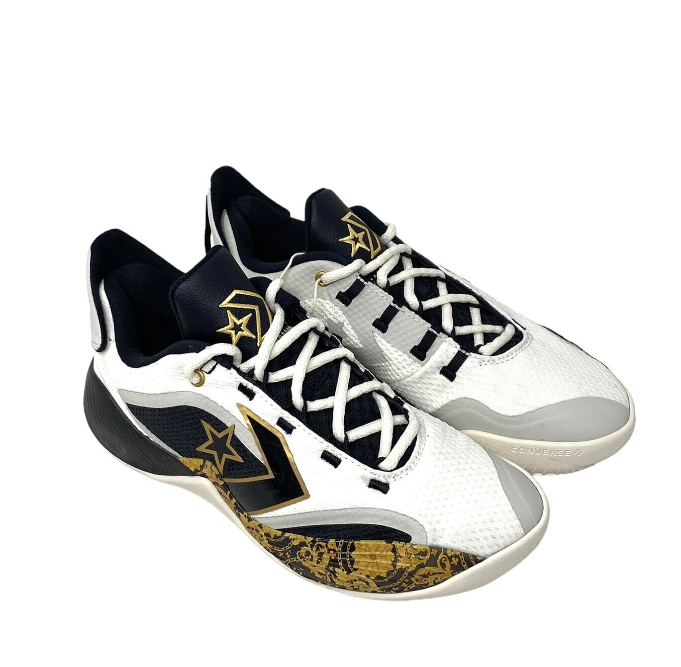 Converse BB Shift Gold White Basketball Sneaker Mesh Suede Mid Top ...