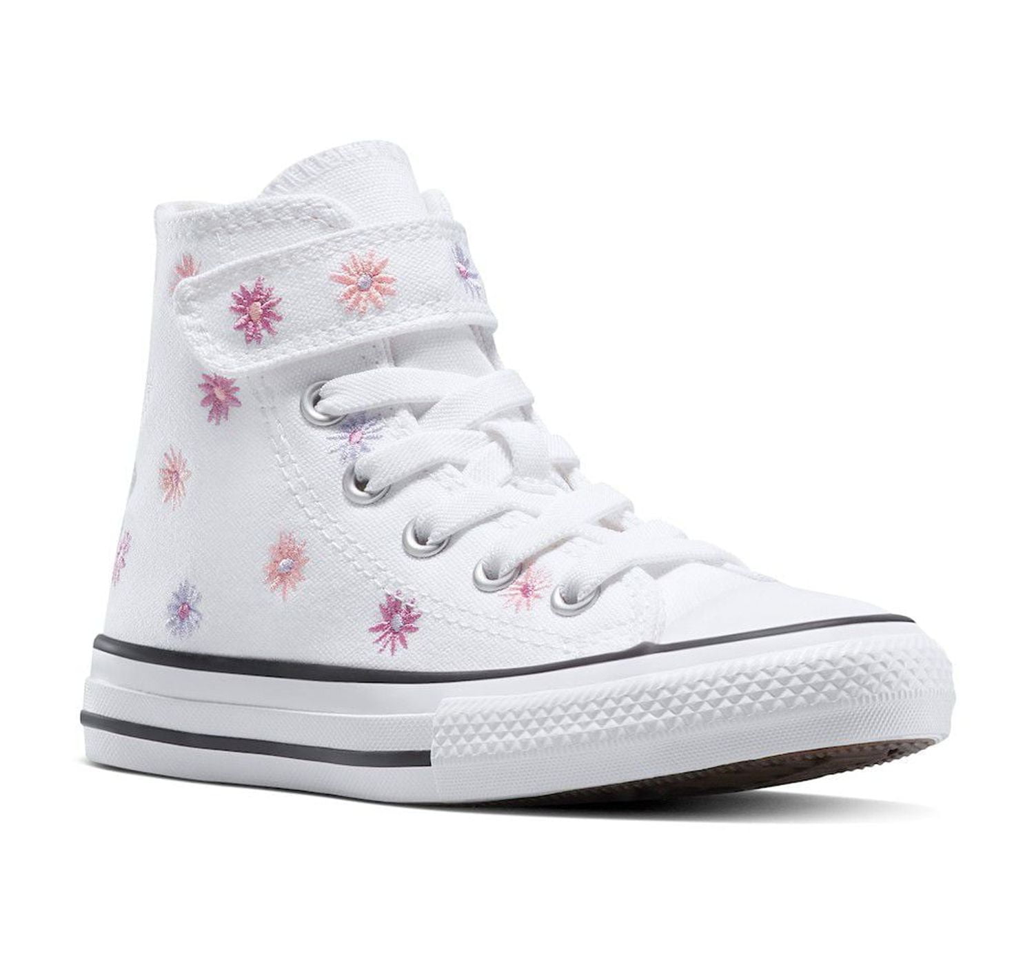 Converse Boys' & Girls' CTAS Hi High-Top Shoes Color: White Floral Size ...